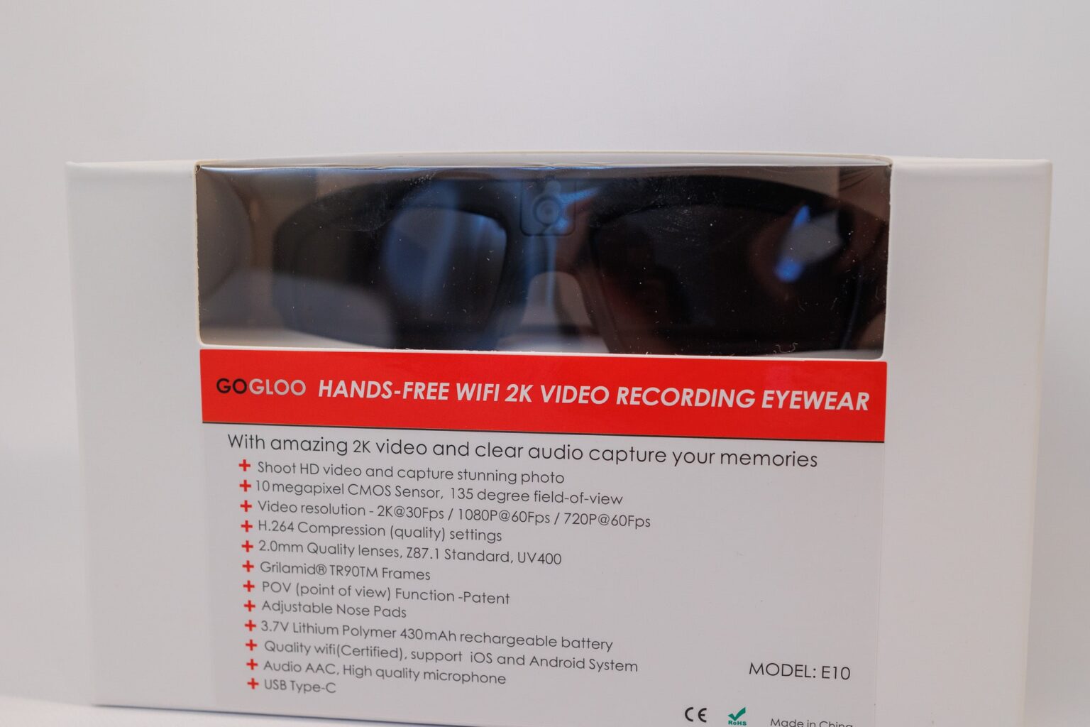 GOGLOO E10 Liveレビュー！サングラス一体型のウェアラブルカメラ（女性モデル装着例あり） | ゴーゴーシンゴのブログ
